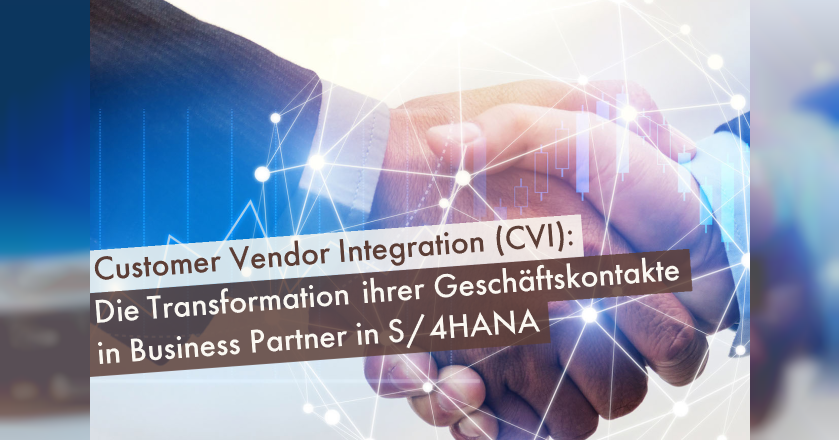 Per Customer Vendor Integration ECC Geschäftspartner zu S/4HANA Business Partnern umwandeln ...