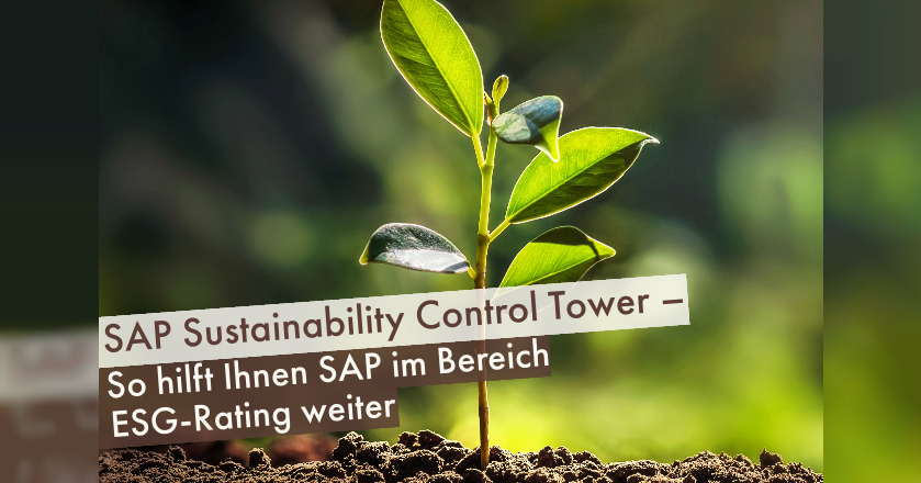 SAP Sustainability Control Tower | Mindlogistik