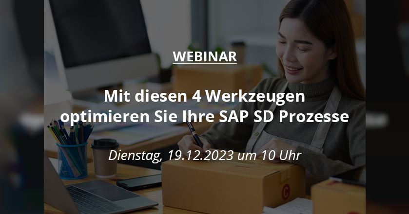 4 Werkzeuge, um Ihre SAP SD Prozesse optimieren | Mindlogistik